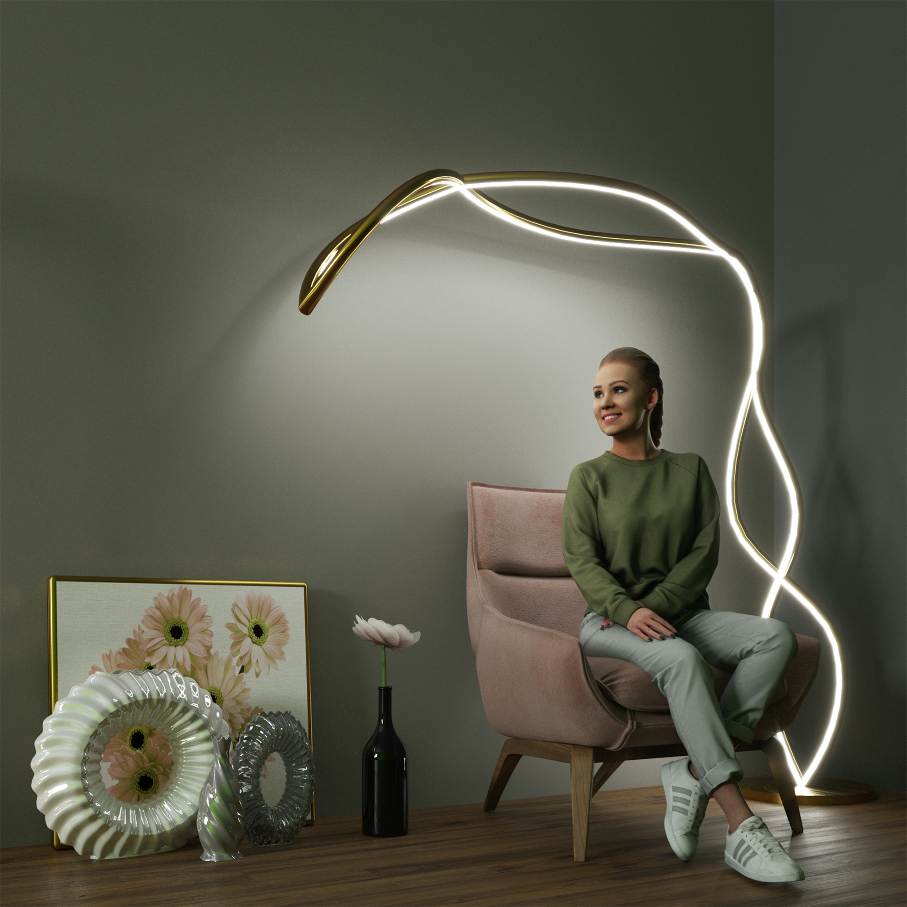 Flexible Lighting | 3D Visualization Drawing